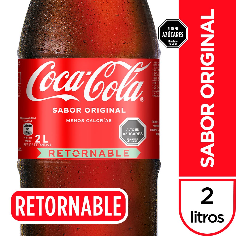 Coca-cola sabor original retornable 2 lt