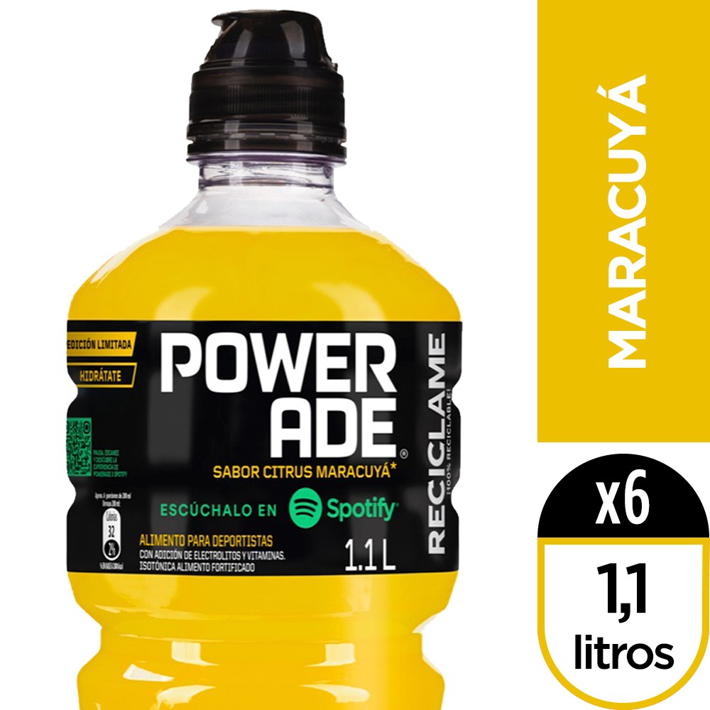 Powerade citrus maracuyá 1.1l x6