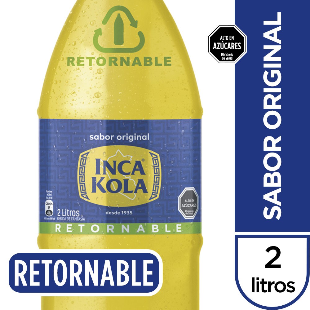 Inca kola sabor original retornable 2 lt