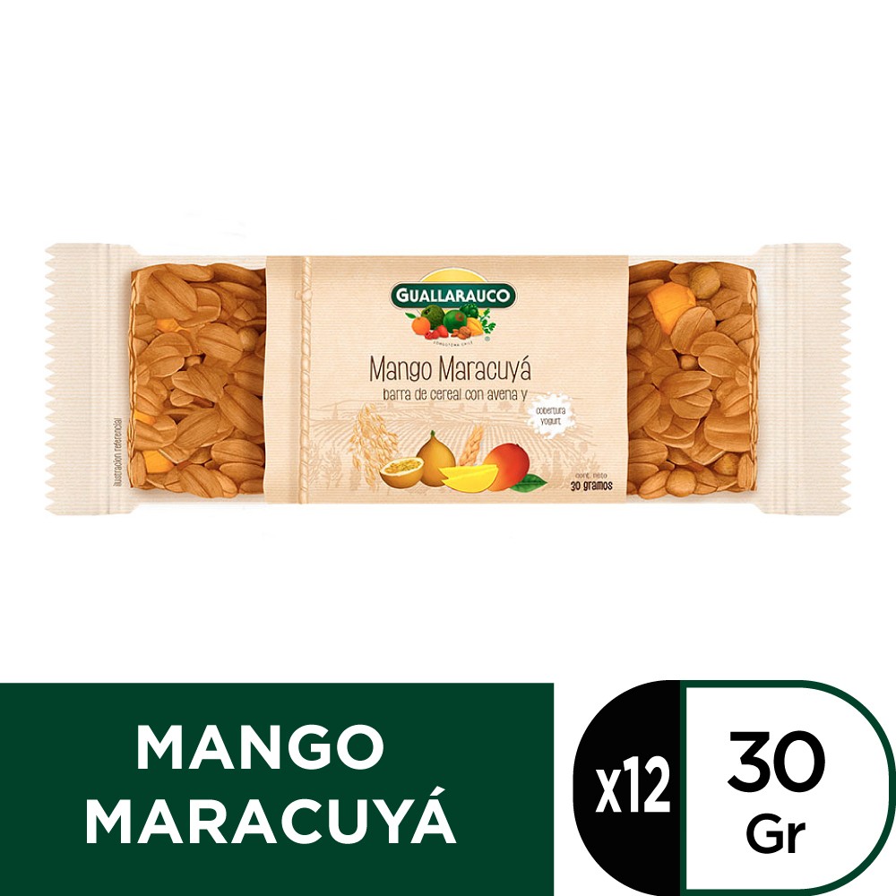 Barra cereal mango maracuya 12 x 30 gr