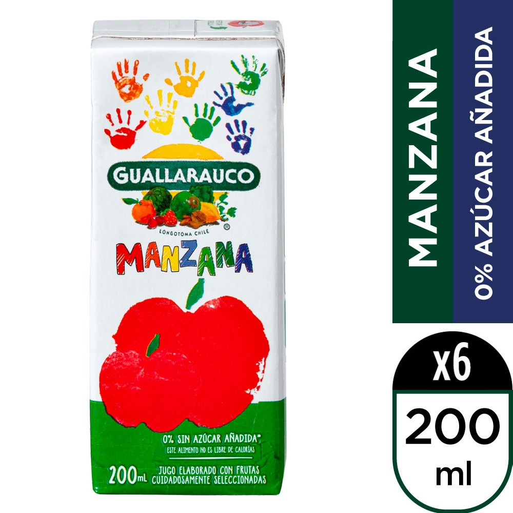 Guallarauco nectar manzana 200 ml x 6